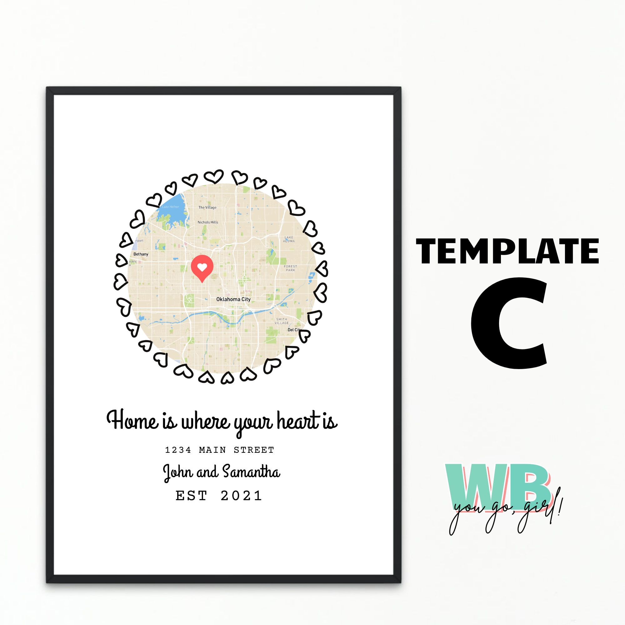 Custom Street Map, Realtor Closing Gift for Clients, Personalized ...