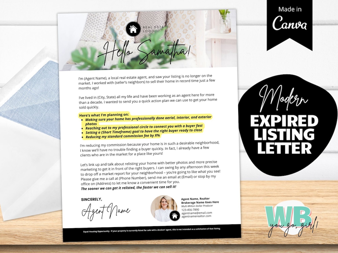 Real Estate Prospect Letter, Neighborhood Farming, Realtor Mailing ...