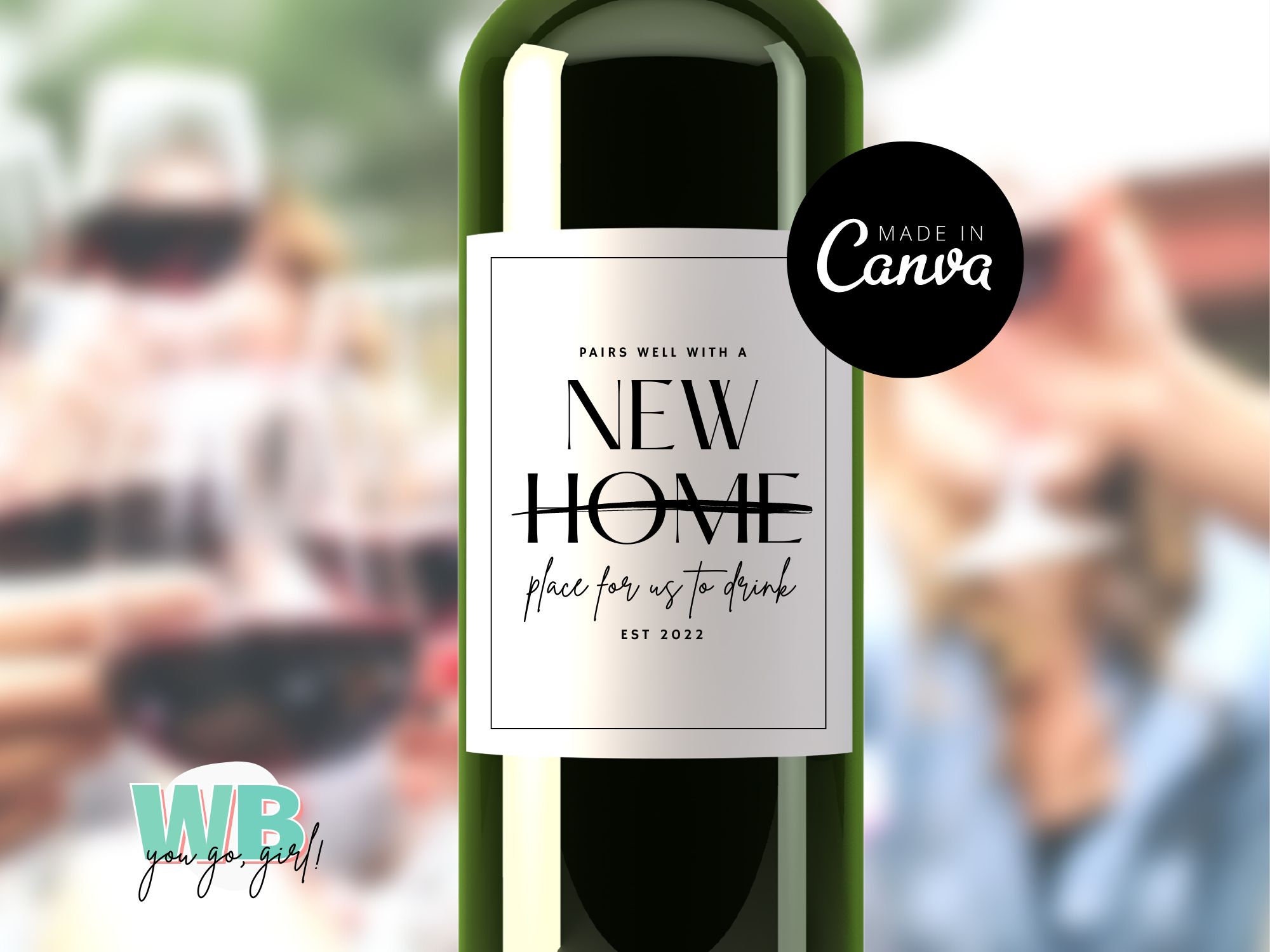 Realtor Wine Bottle Labels, New Home Gift, Housewarming Gift for Couple ...