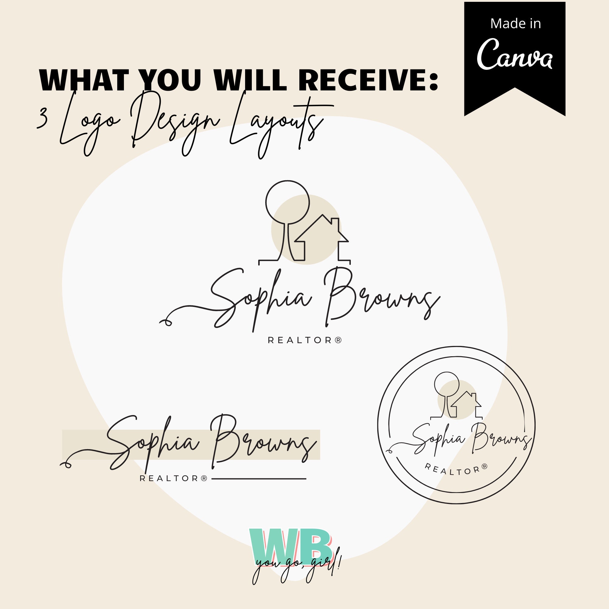 Realtor Logos, Pre-made Real Estate Logos, Realtor Branding, Real ...