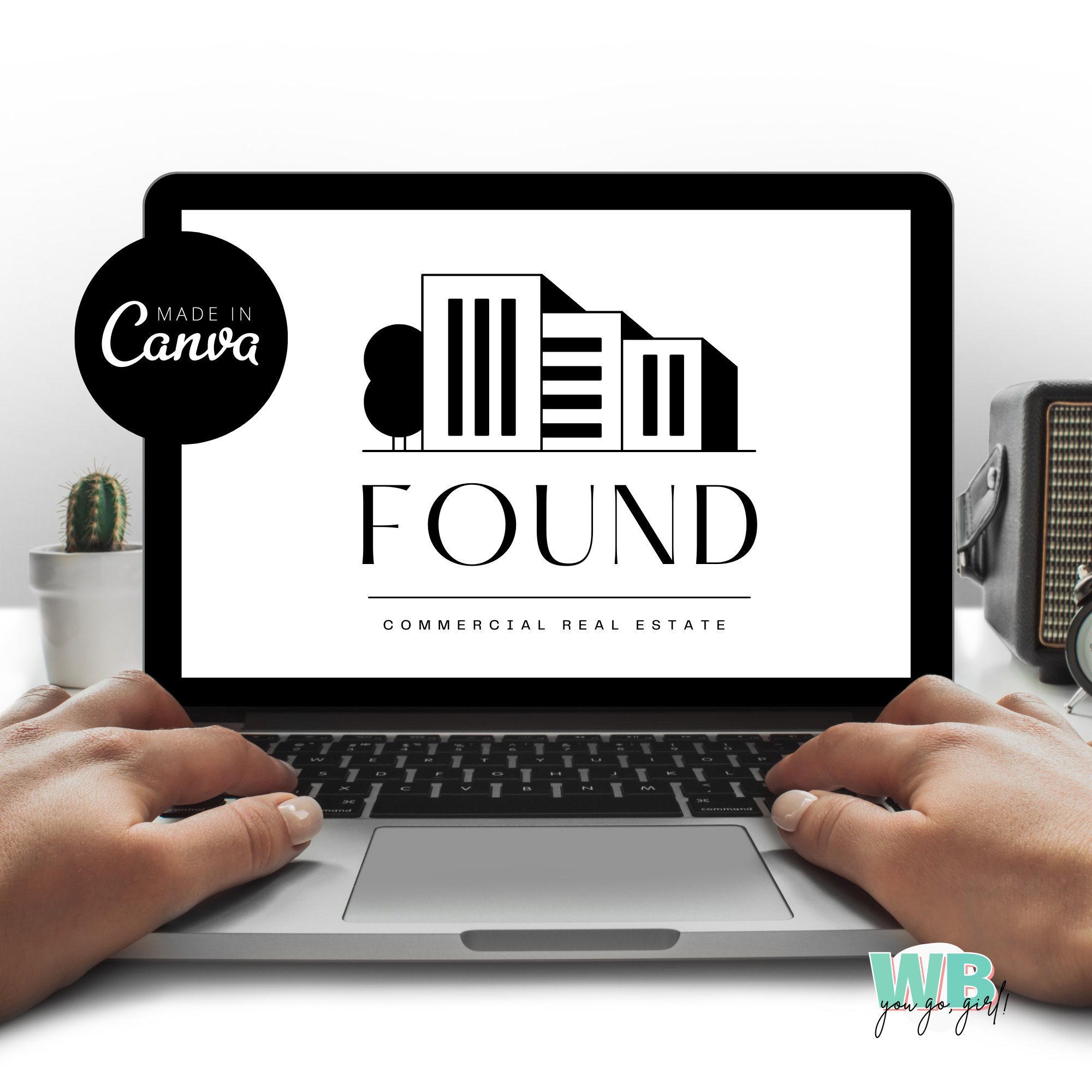 Commercial Real Estate Logo Design, DIY Logo Canva Template, Commercial ...