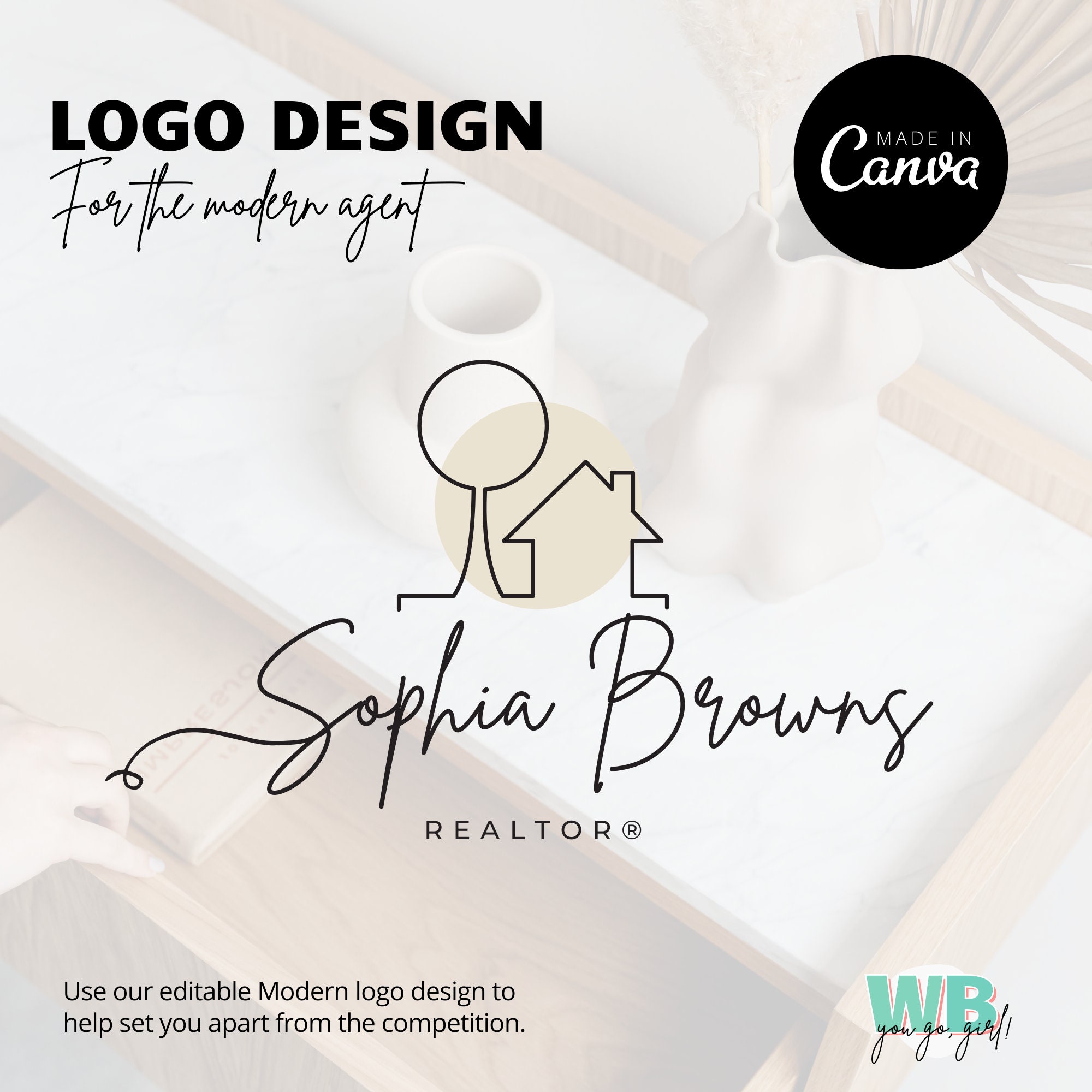 Realtor Logos, Pre-made Real Estate Logos, Realtor Branding, Real ...