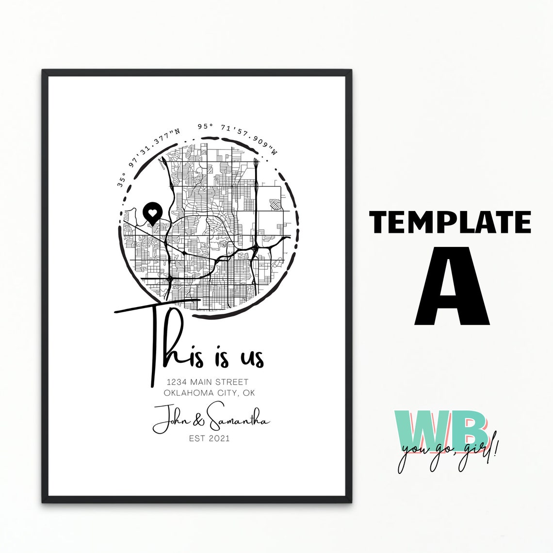 Personalized Map Custom House Map Personalized House Warming | Etsy