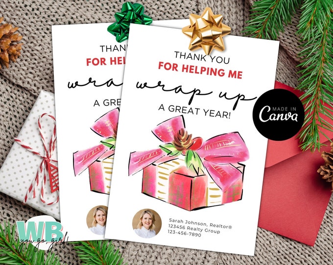 This Year is a WRAP Gift Tag Wrapping Paper Christmas & New Year Gift ...