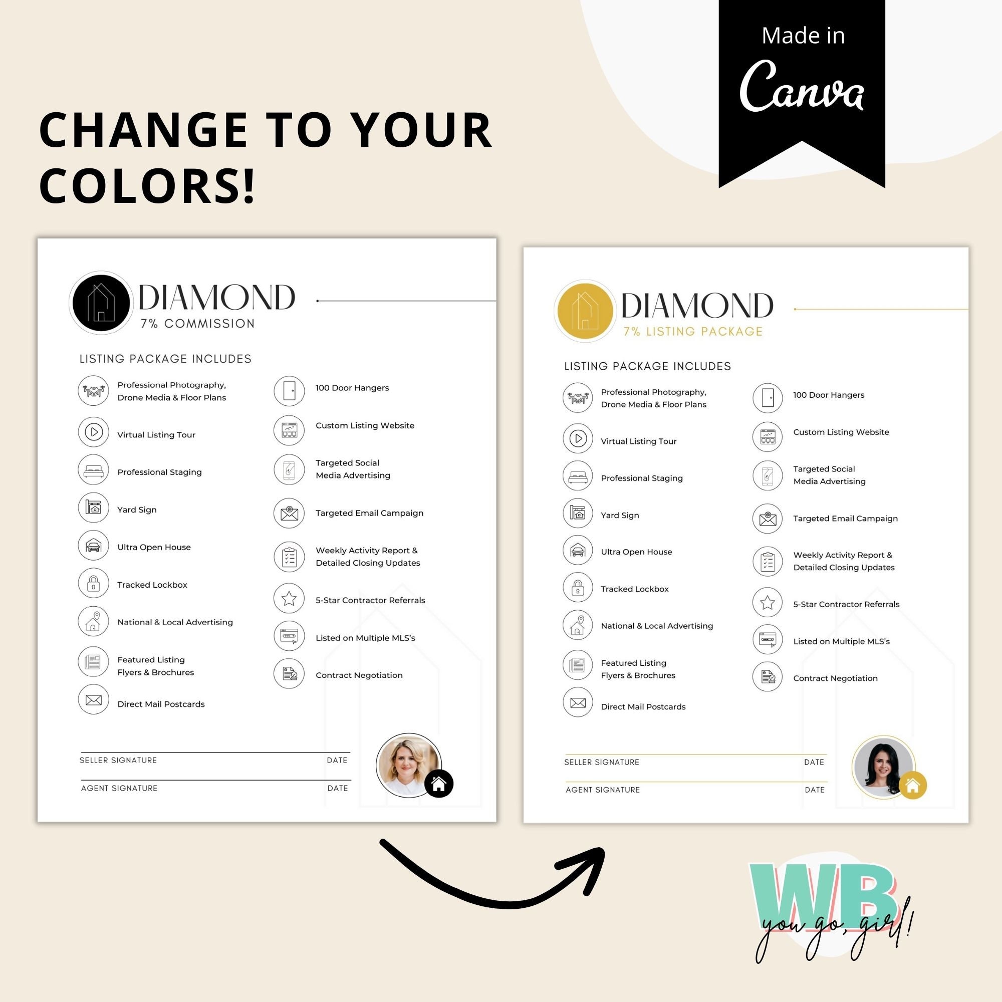 Modern Real Estate Commission Sheets, Listing Commission Sheet ...