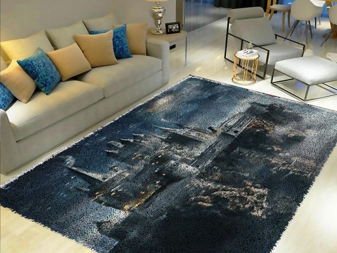 Latch Hook Rug Kit: DIY Christmas Castle Tapestry Craft - Etsy