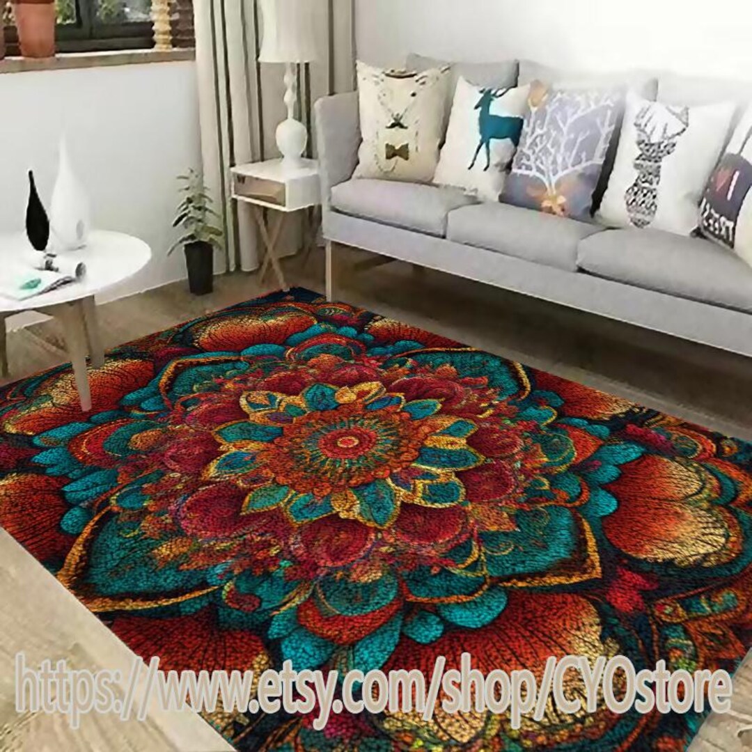 Large Latch Hook Rug Kit for Adults, DIY Craft Supplies With Printed ...