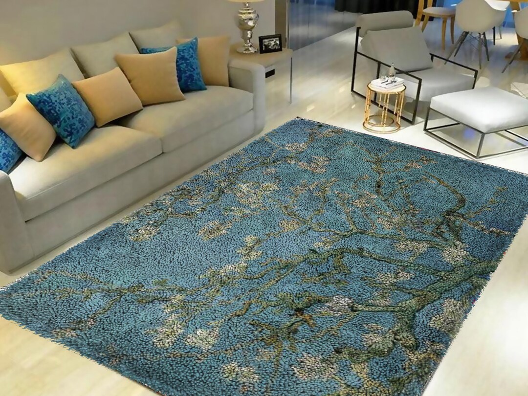 Van Gogh Almond Blossom Latch Hook Rug Kit: DIY Tapestry/carpet - Etsy