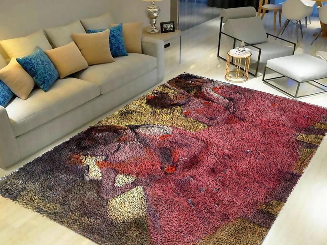 Edgar Degas Pink Dancers No. 2 Latch Hook Kits, Large Latch Hook Rug ...