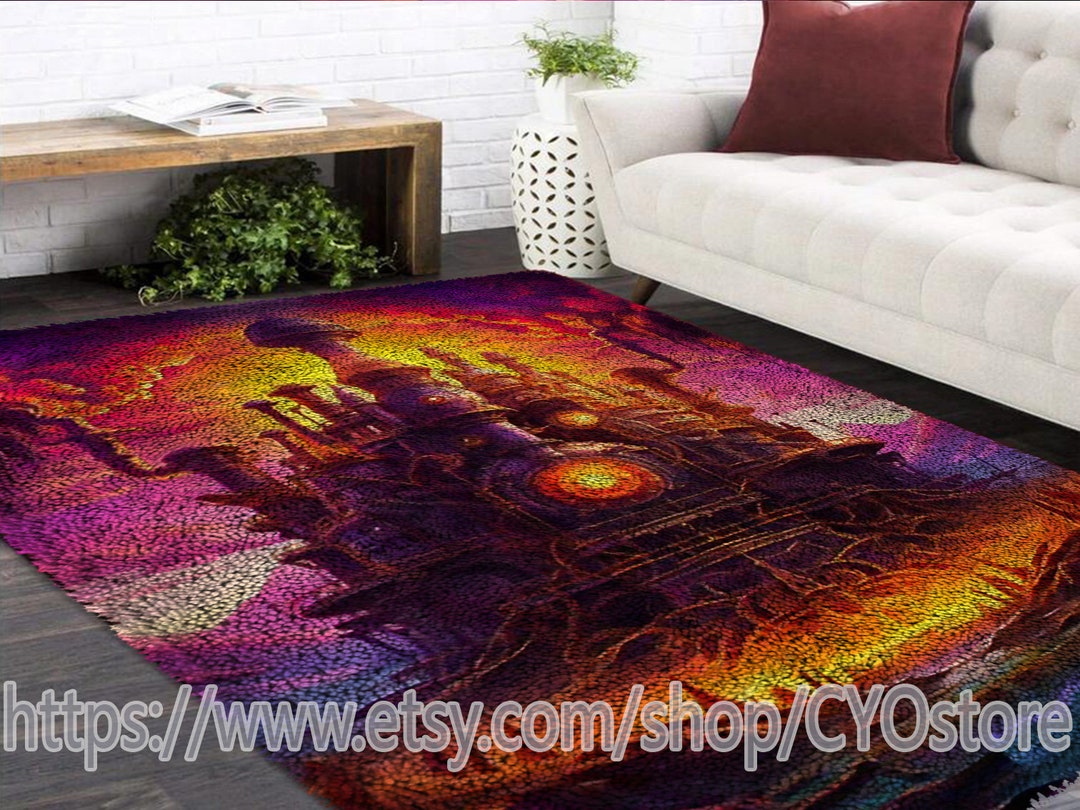 Castle Train Latch Hook Rug Kit: Large Print Canvas, Adult Craft/all ...