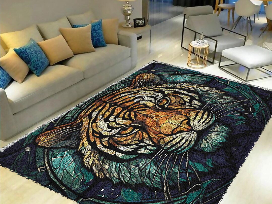 Latch Hook Kits, Large Latch Hook Rug Kit for Adults Latch Hook Kits With Printed Canvas ...