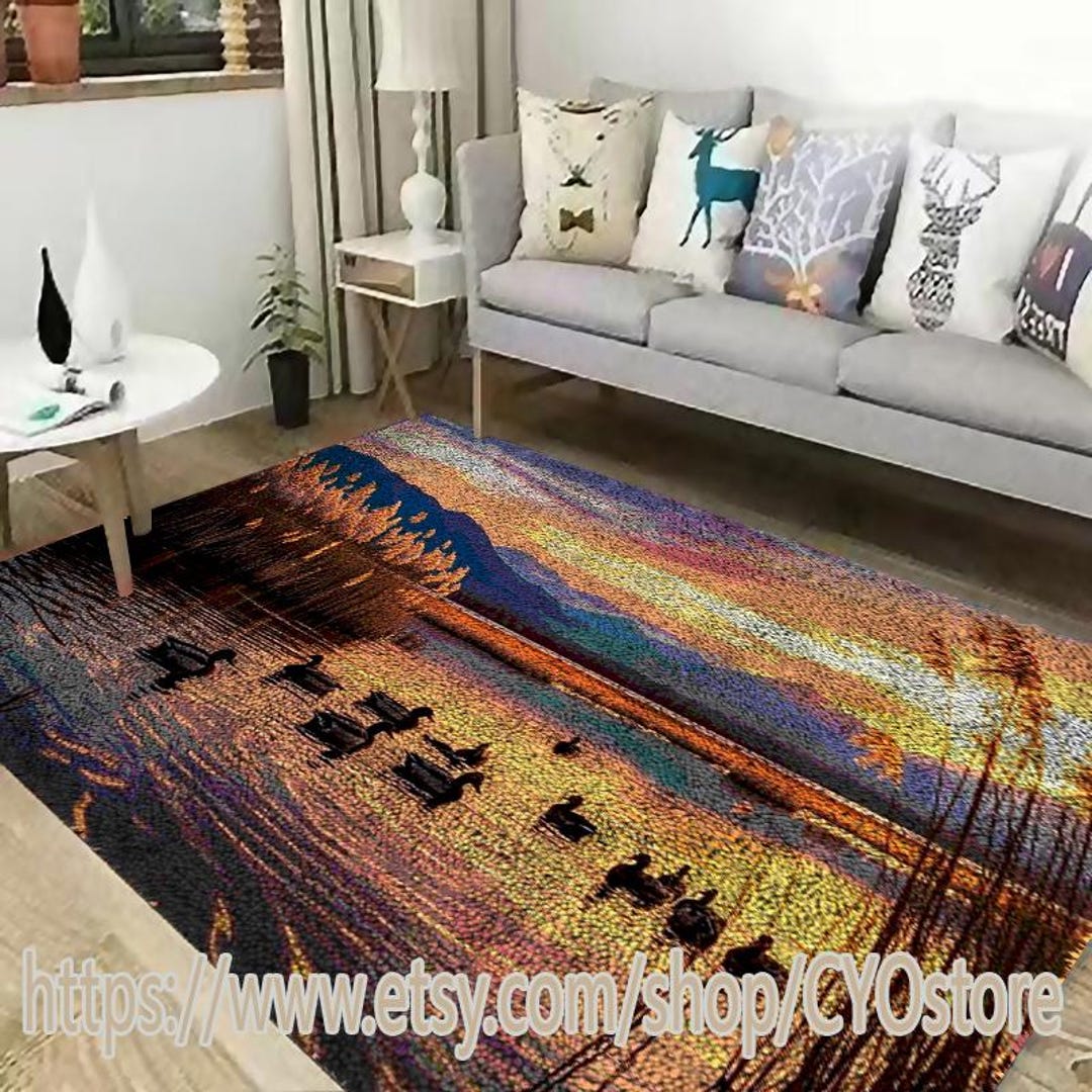 Advancedsunset Duck Latch Hook Rug Kit: DIY Embroidery ...