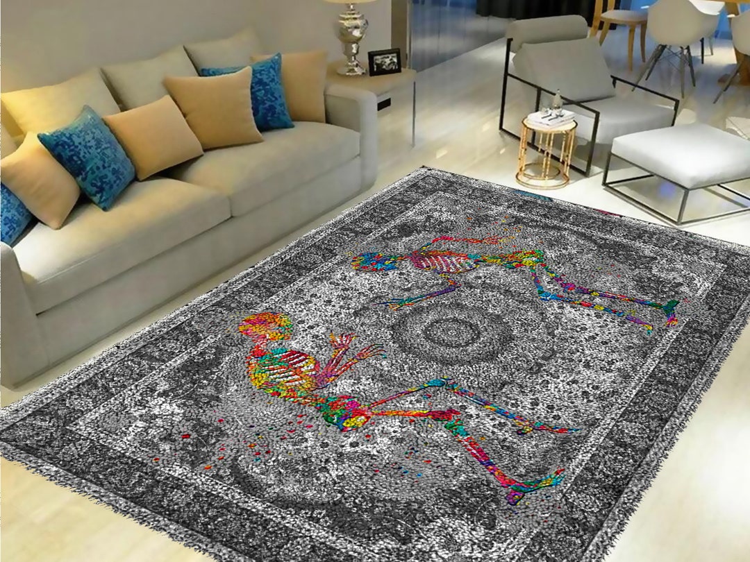 Skull Dance Latch Hook Kits, Large Latch Hook Rug Kit for Adults Latch ...