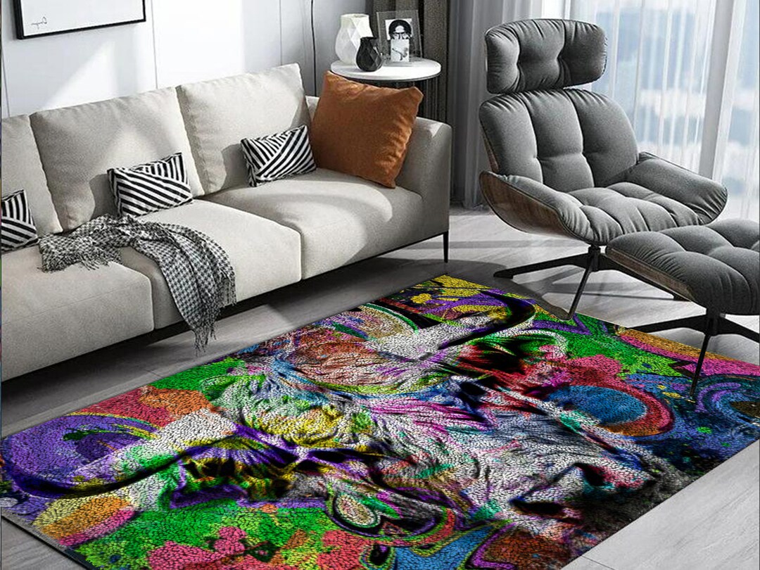 Elegant Yak Pattern Latch Hook Kit Unique Handcrafted DIY Project for ...