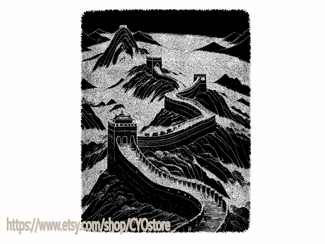 Great Wall of China Latch Hook Kit, Adults Printed Canvas - Etsy