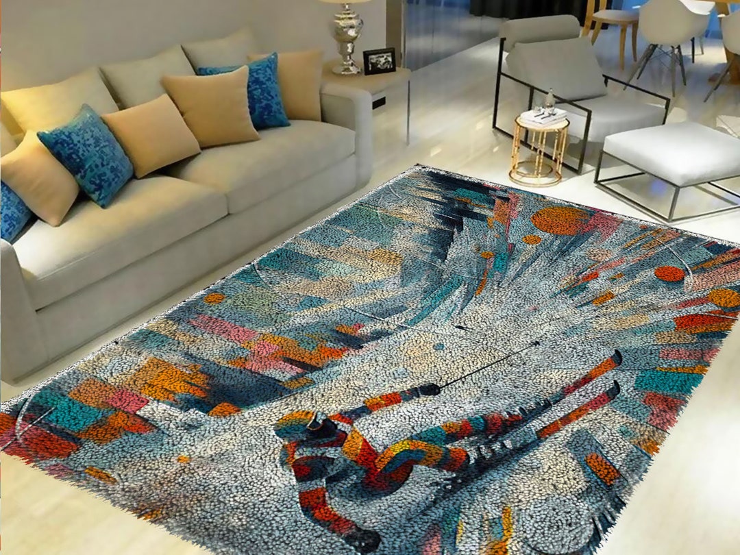 Ski Latch Hook Rug Kit: DIY Tapestry Canvas for Adults - Etsy