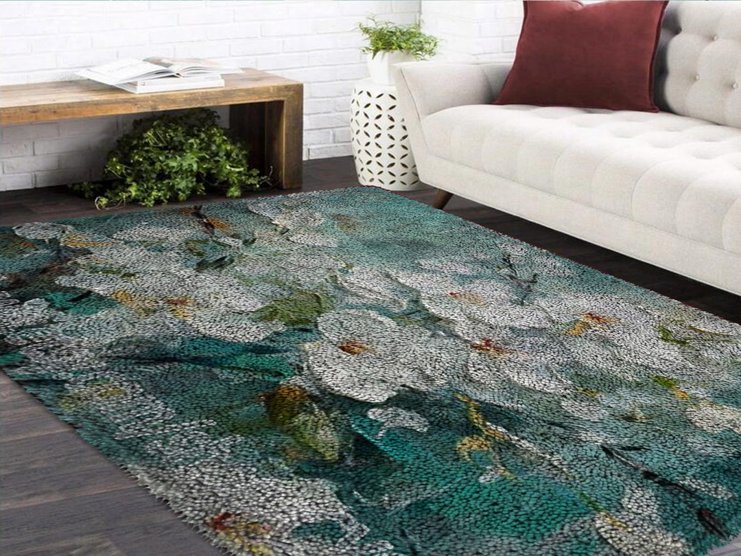 Flowers Latch Hook Kits, Large Latch Hook Rug Kit for Adults Latch Hook ...