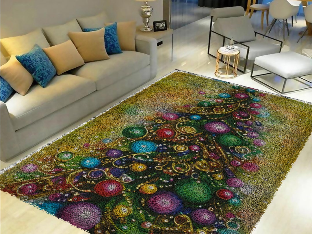 Christmas Tree Latch Hook Rug Kits Monroe Carpet Embroidery Do It ...