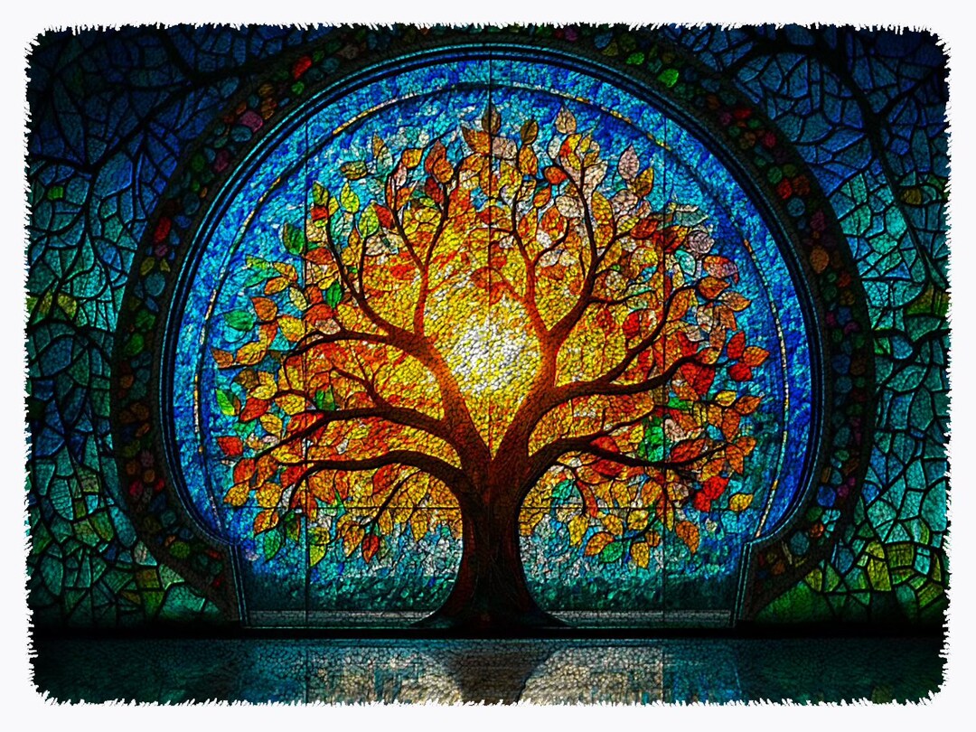 Sun God Latch Hook Rug Kit: Halloween Tree, Printed Canvas, Carpet ...