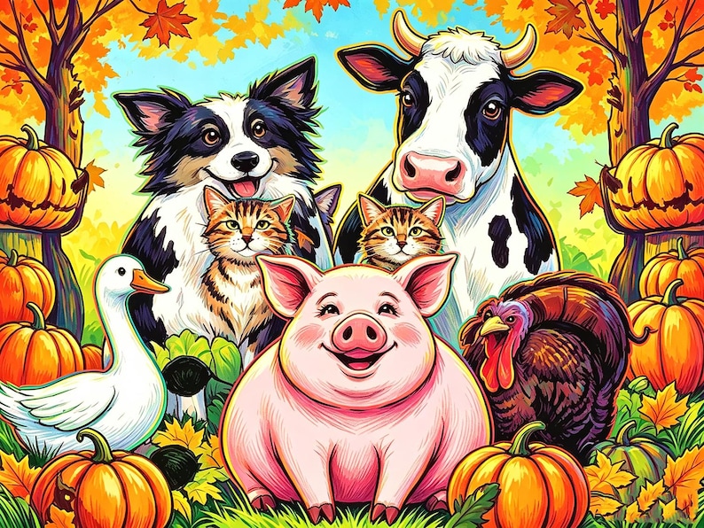 Animal Farm Latch Hook Rug Kit DIY Yarn Craft Wall Hanging Decor All ...