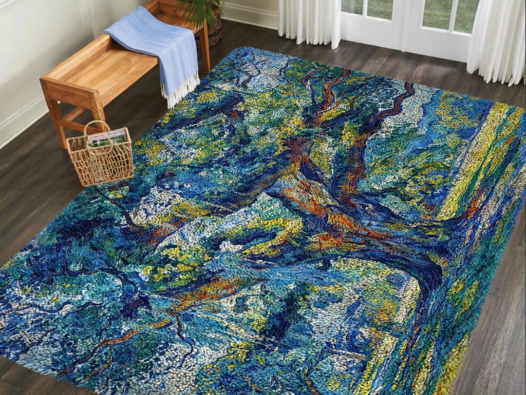 Big Tree Latch Hook Rug Kit: DIY Yarn Craft Wall Hanging Decor - Etsy