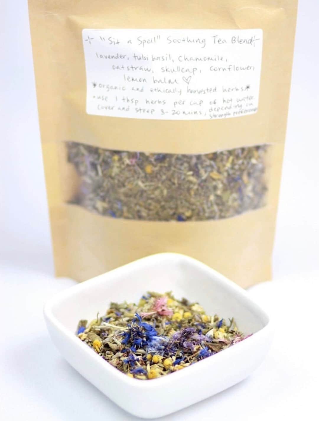 Sit a Spell Relaxing Tea Blend, Soothing Bedtime Loose Leaf Herbal Tea ...