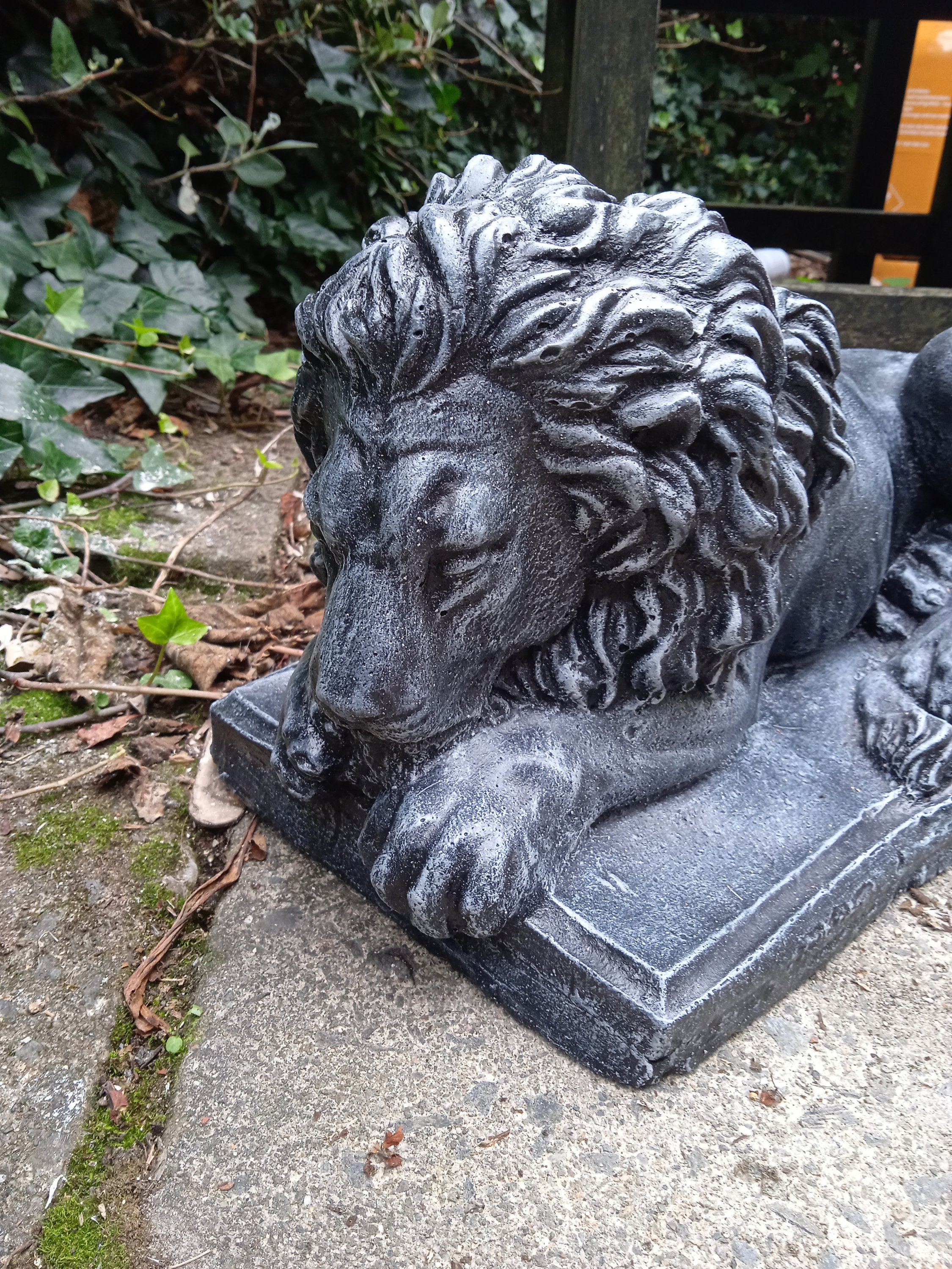 Roman Themed Vatican City Concrete Lions Finished in a Stone - Etsy