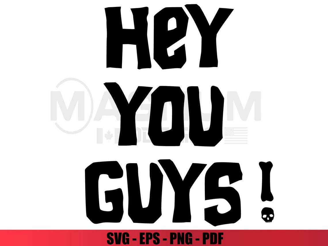 The Goonies logo movies Hey you guy's Svg Eps Png | Etsy