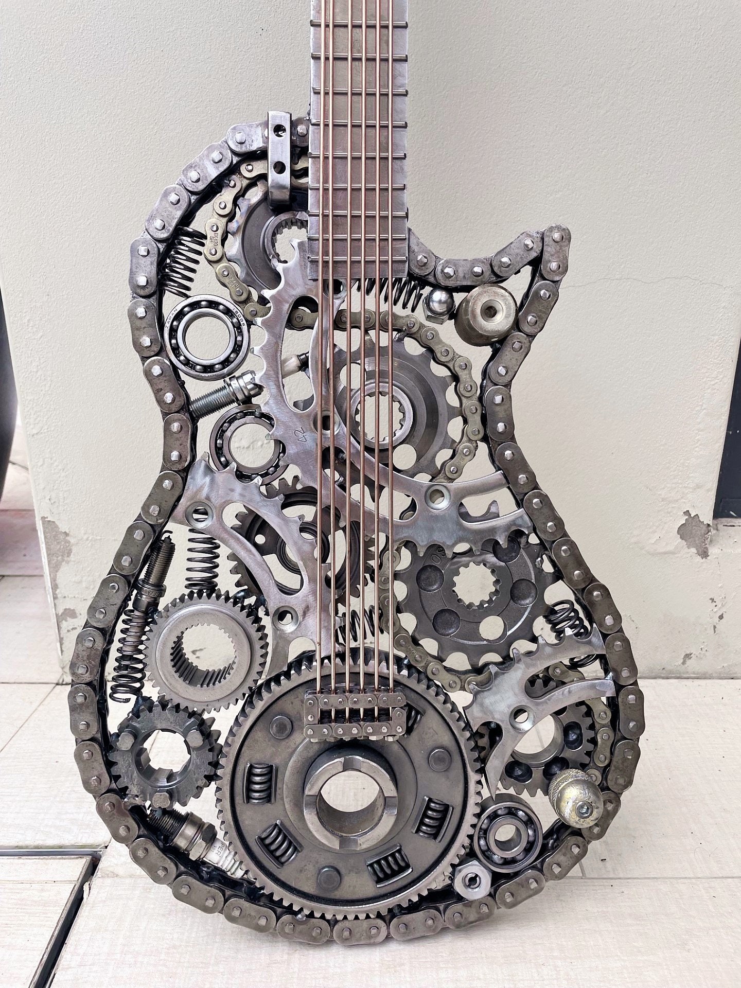Full Sized Gibson Les Paul Metal Art Work Sculpture - Etsy