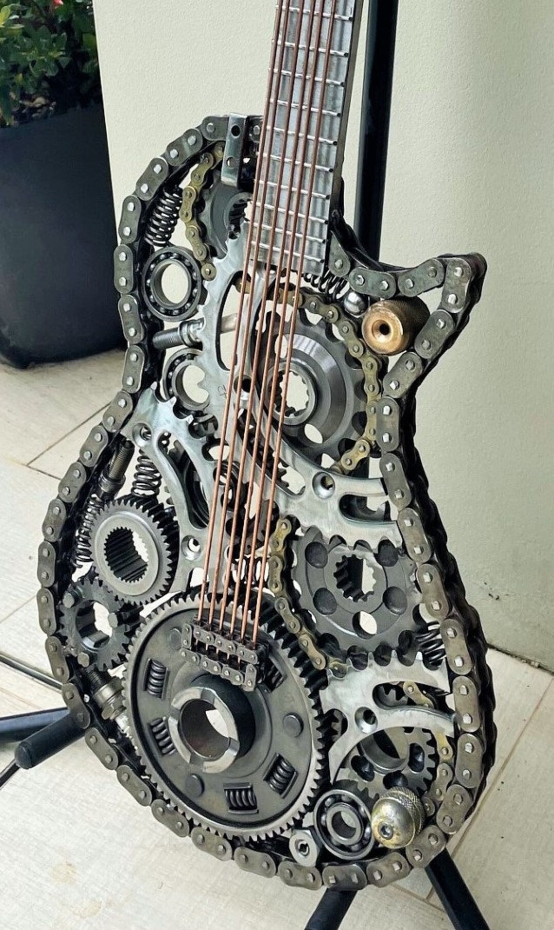 Full Sized Gibson Les Paul Metal Art Work Sculpture - Etsy