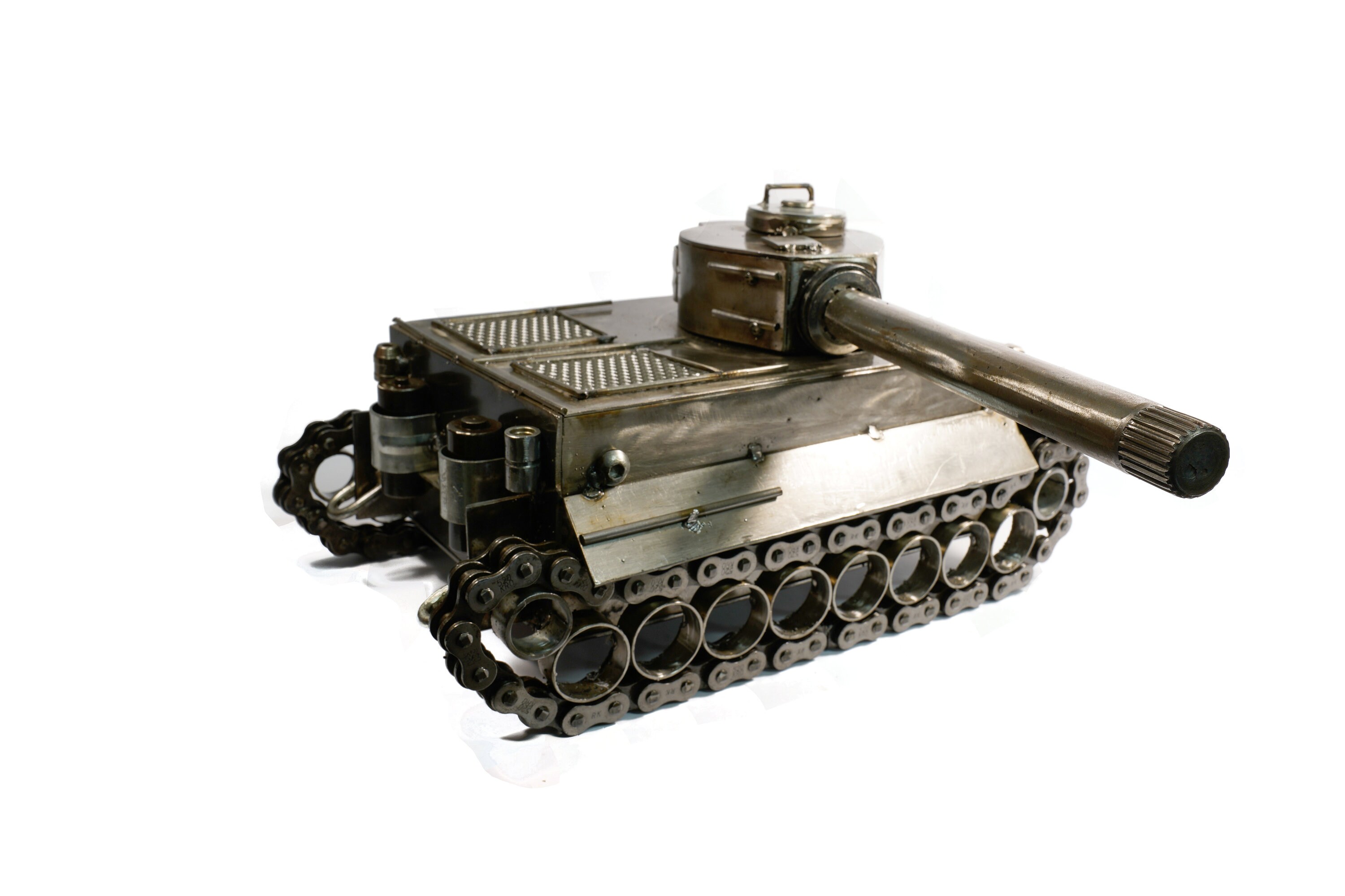 Large Tiger Tank Metal Sculpture Made From Recycled Metal Parts - Etsy