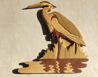 Intarsia Blue Jay - Bird Art - Wood Art - Wall Art - Etsy UK