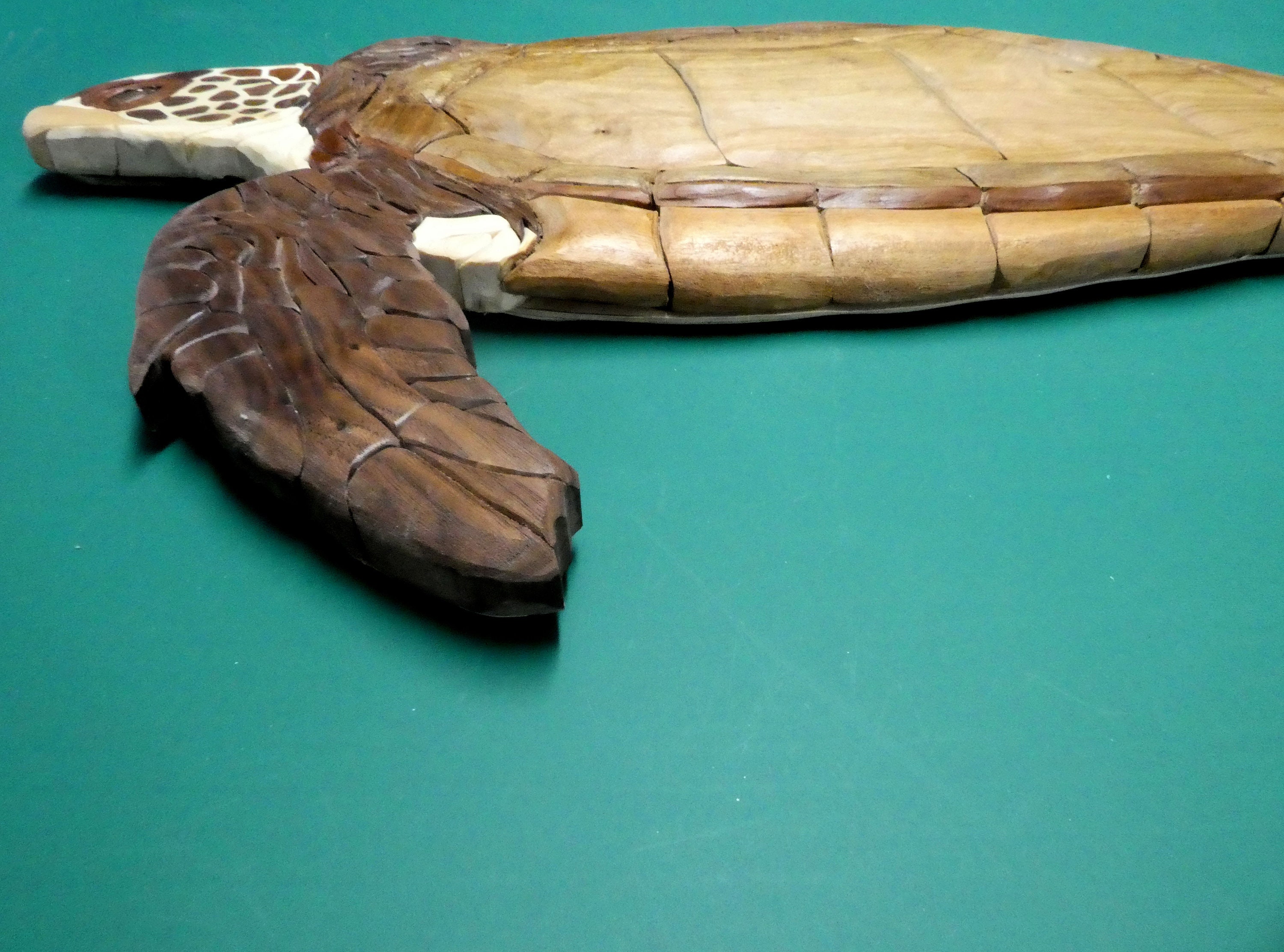 Intarsia Sea Turtl Wood Art Wall Art - Etsy