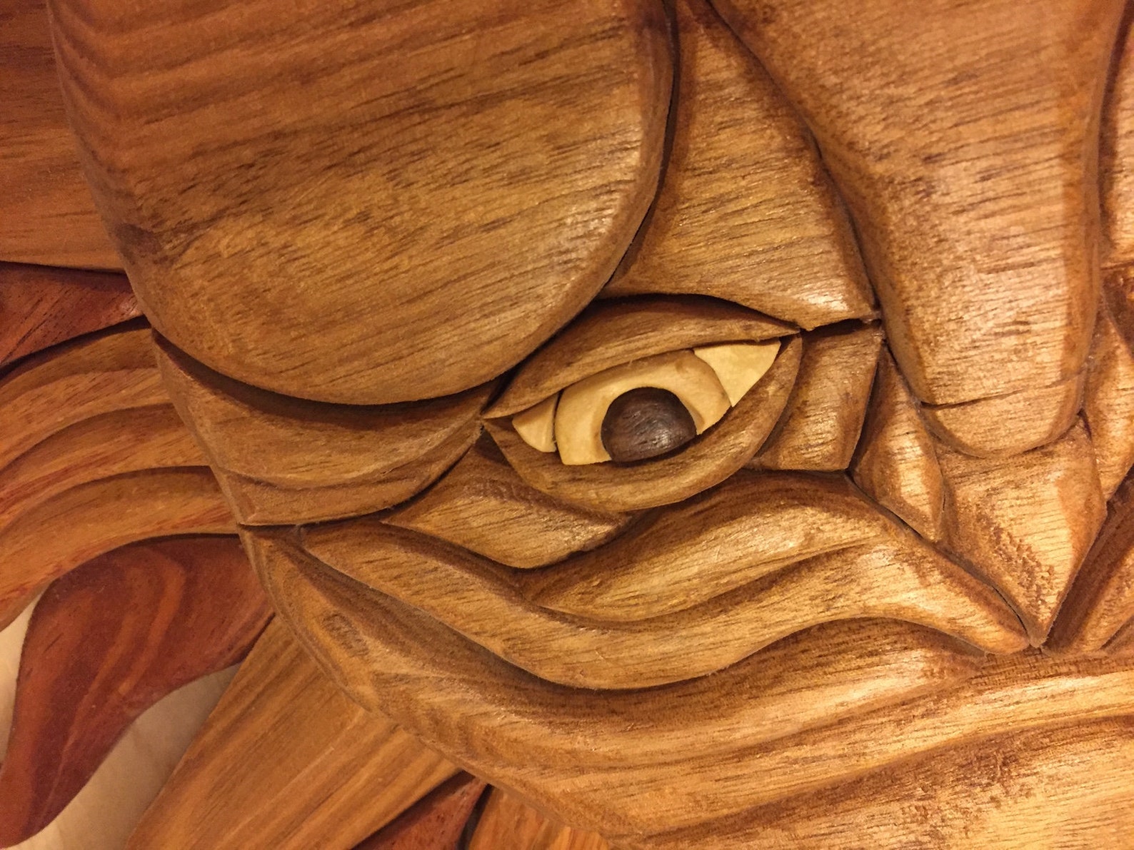 Intarsia Sun Face Wood Art - Etsy