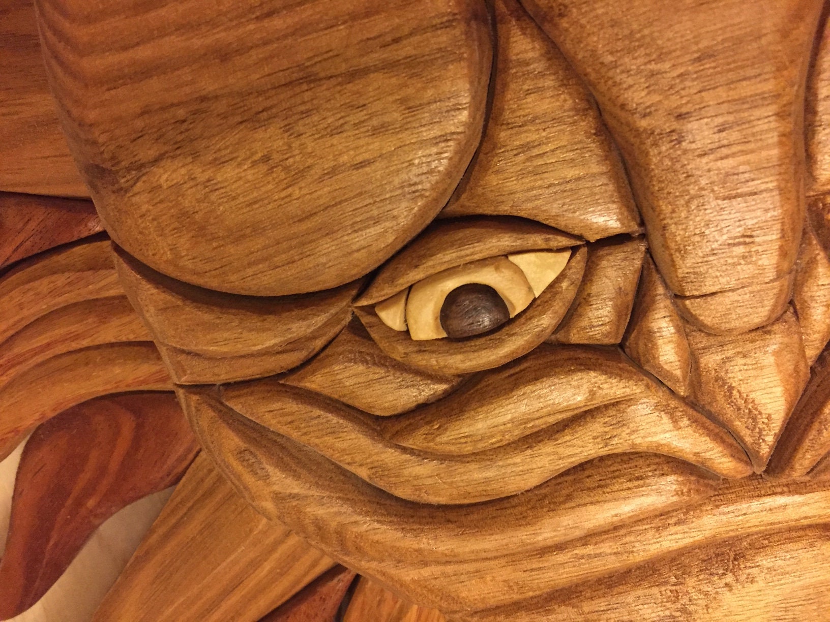 Intarsia Sun Face Wood Art - Etsy