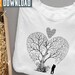 Love Tree SVG, Valentines Day Clipart (digital Download) - Etsy