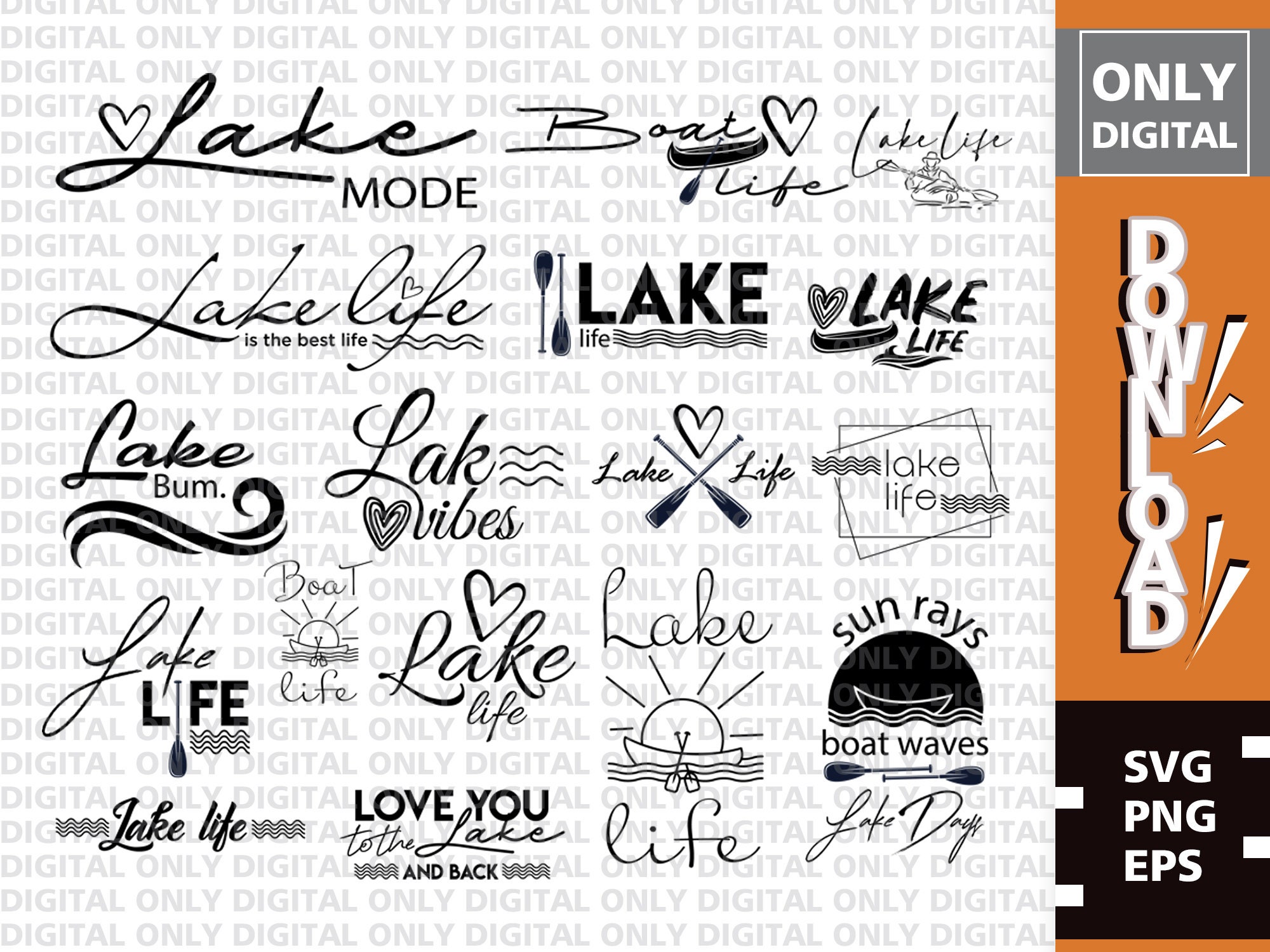 Lake Life Svg File Lake Svg Camping Svg Lake Svg Bundle - Etsy