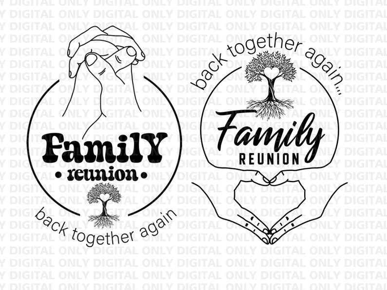 Family Reunion SVG, PNG, EPS Files (digital Download) - Etsy