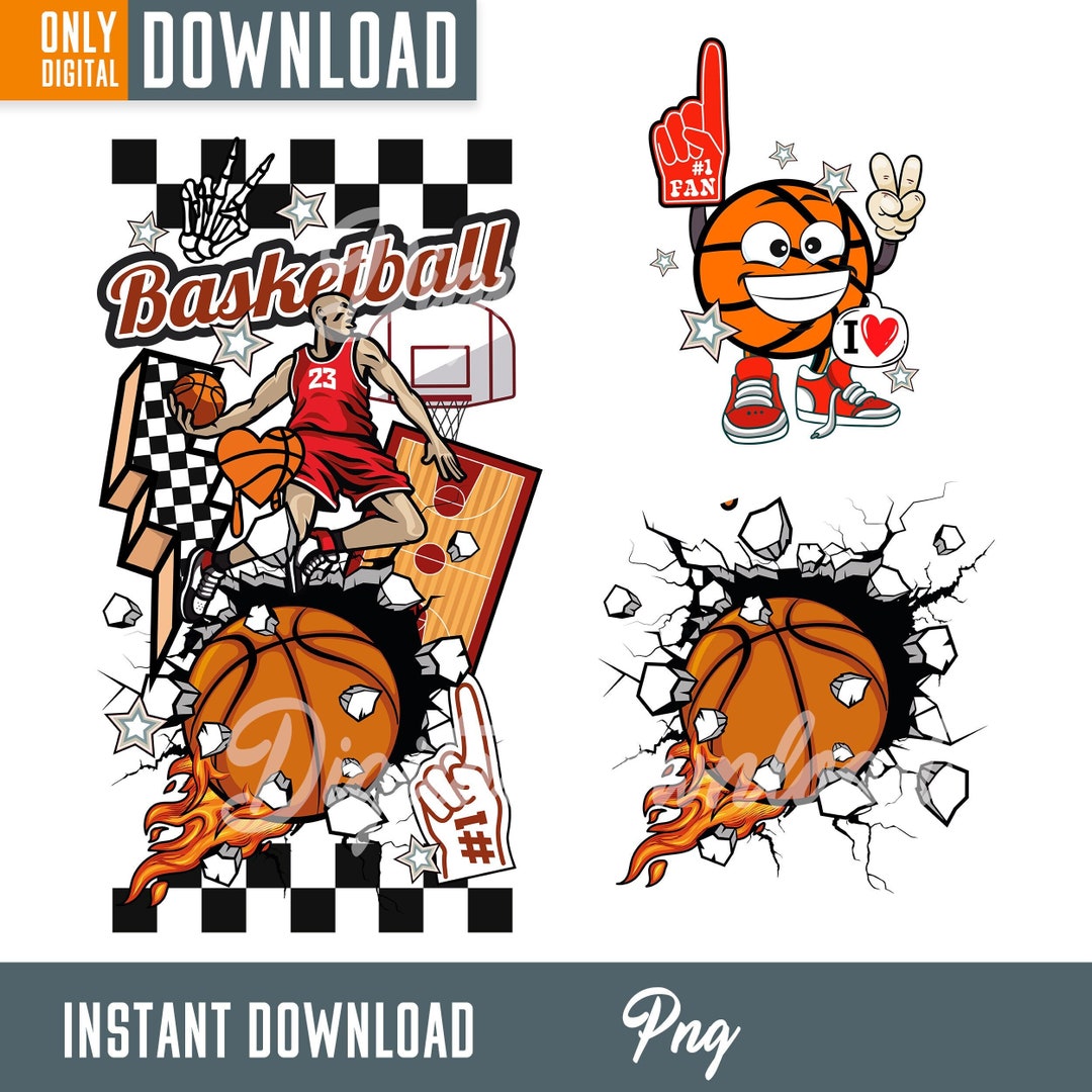 Retro Basketball Sublimation Design, Custom Basketball for Sublimation ...