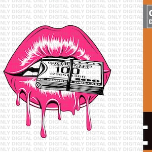 Dripping Lips Svg, Money Svg, Money Clipart, Lips Svg , Dripping Lips ...