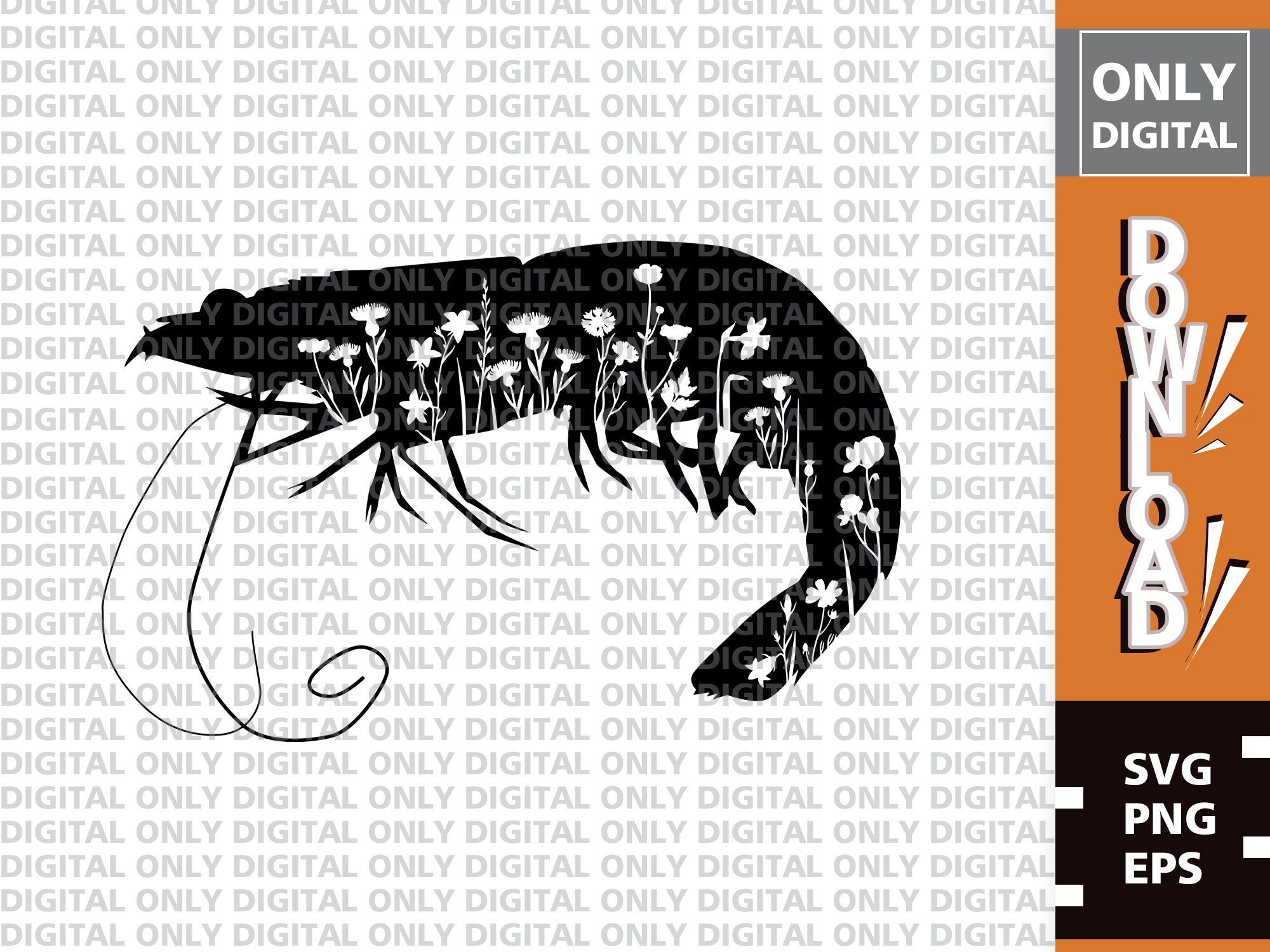 Krabben Silhouette svg Datei Shrimp svg Garnelen svg - Etsy Schweiz