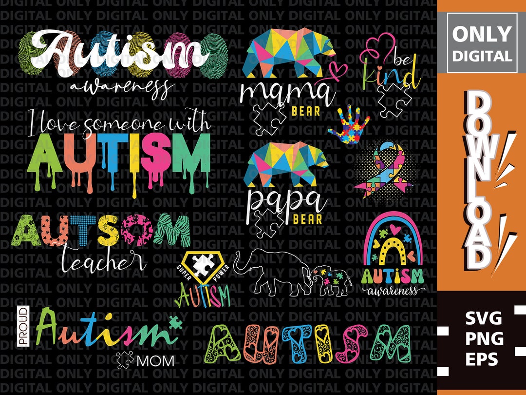 Autism Svg Bundle, Autism Svg, Autism Awareness Svg, Autism Mom Svg ...