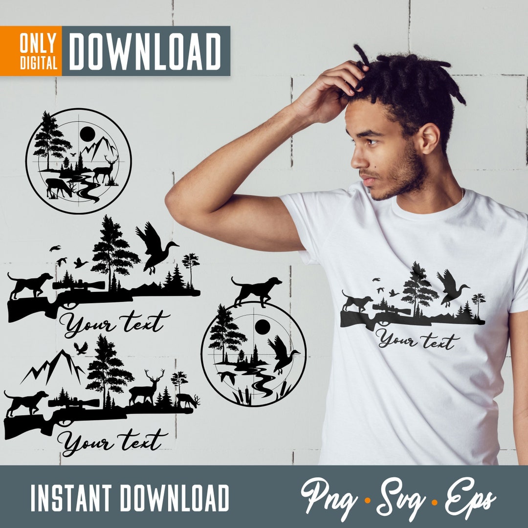 Hunting Svg, Hunting Monogram Svg, Hunting Svg Bundle Pack, Deer ...