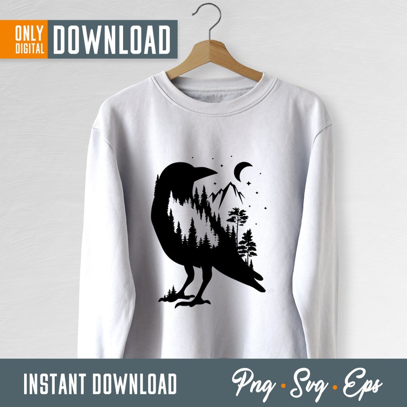 Crow Svg File, Cute Crow Svg, Raven Svg, Black Crow, Black Crow Svg ...