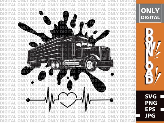 Semi Truck Svg Love Semi Truck Svg Truck Svgsemi Svg Semi - Etsy