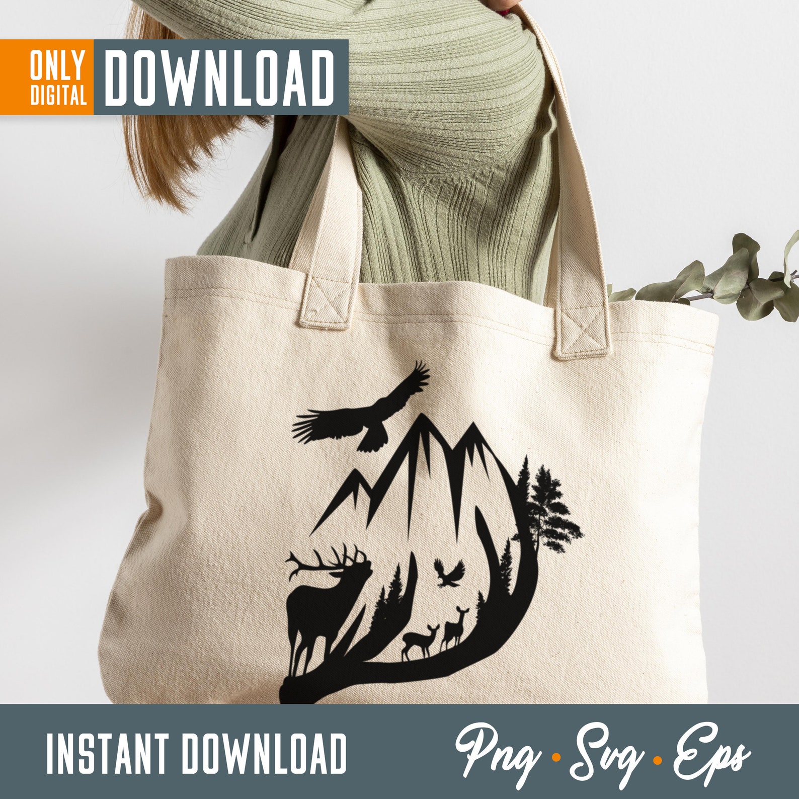 Elk Antlers Scene Svg Bundle Elk Svg Hunting Svg Elk - Etsy