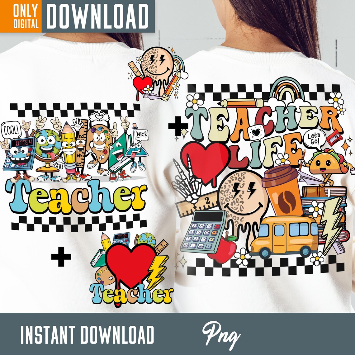 Retro Teacher Png Design, Teacher Png , Teacher Clipart, Teacher Life ...