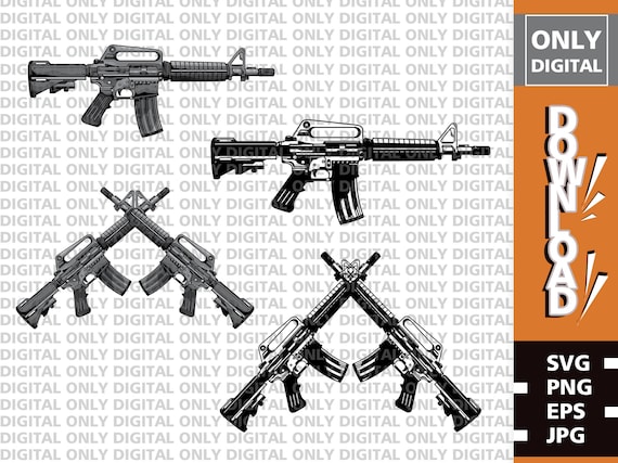 Ar 15 Svg Ar15 Svg Ar15 Clipart Printable Ar15 Svg 2nd - Etsy