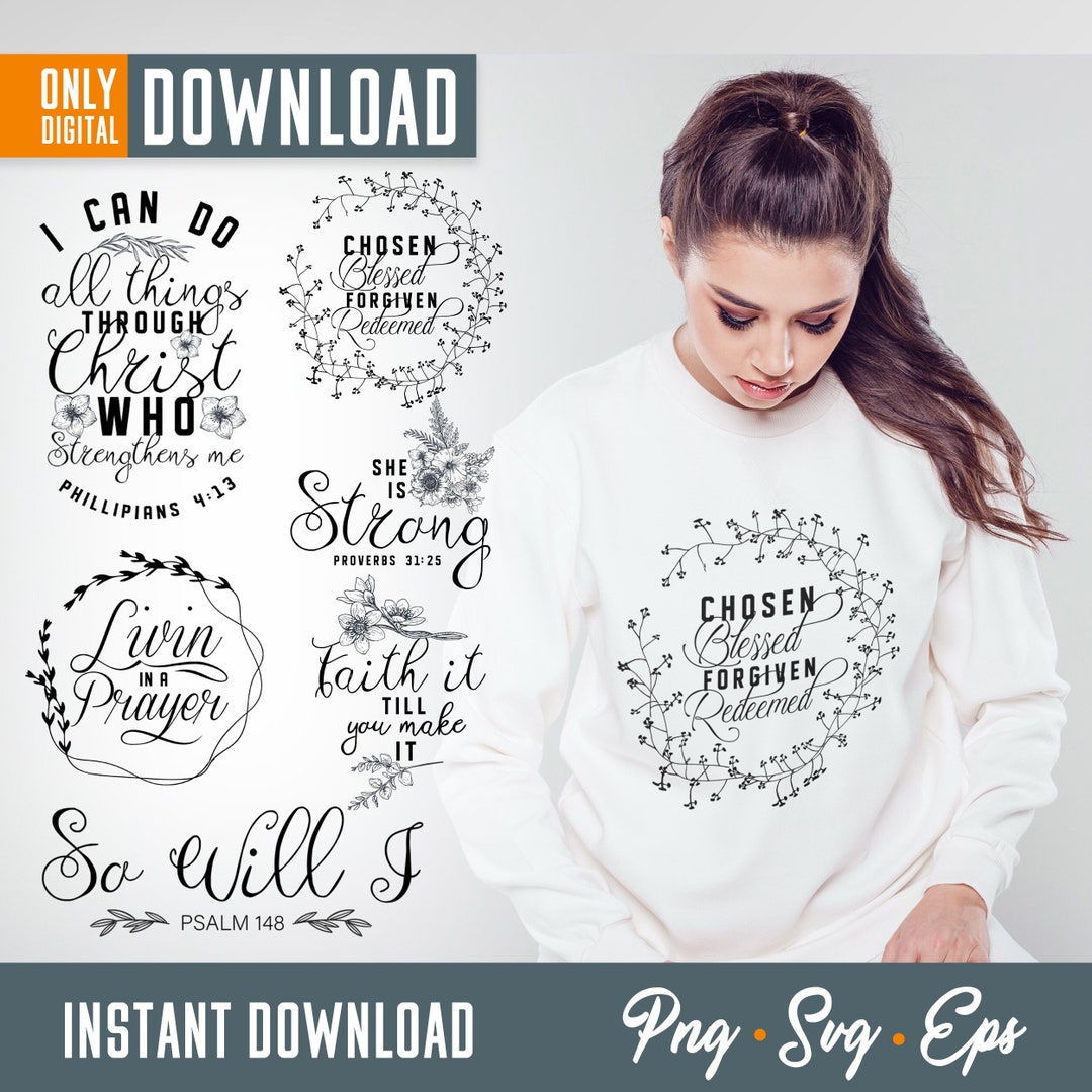 Christian Svg, Bible Verse Svg, Pray, Christian Svg Bundle, Religious ...