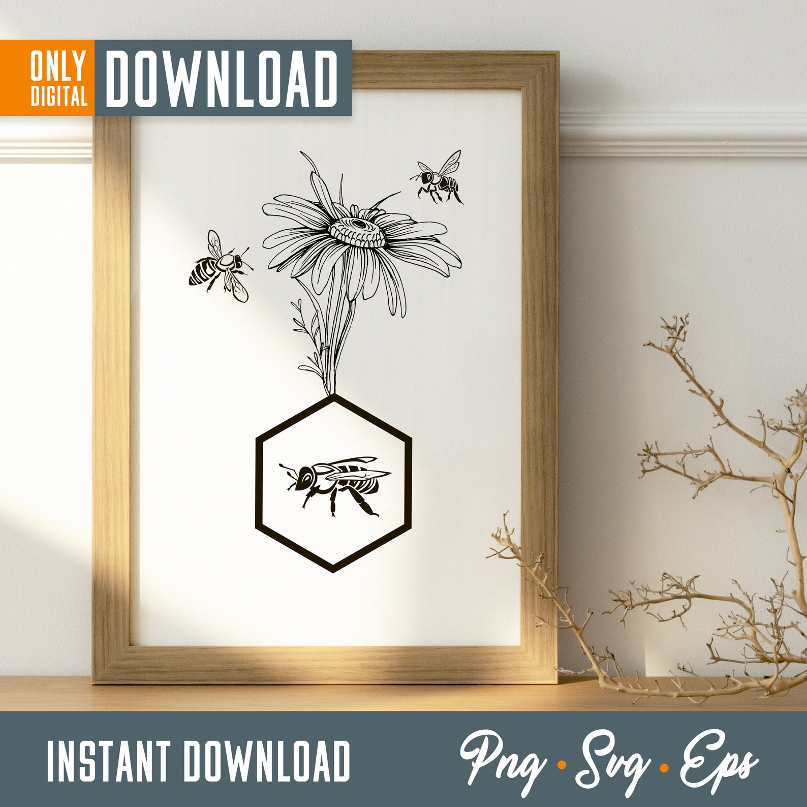 Honeycomb Svg Bee Svg Daisy Svg Bee Clipart Daisy Clipart - Etsy